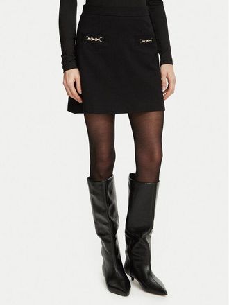 Guess Trapezf&ouml;rmiger Rock W6BD23 K6219 Schwarz Regular Fit
