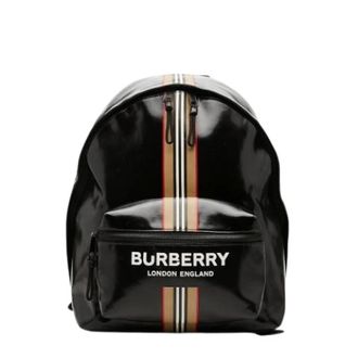 Burberry Pre-owned Vintage PVC Backpack - Femme - Pre-owned - Noir - Taille: ONE Size