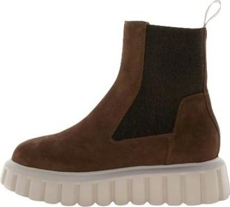 Voile Blanche Femme, Chaussures, Brun, Taille: 40 EU Chelsea Bottes