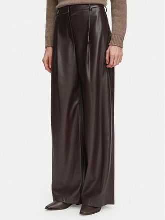 HUGO BOSS Hose aus Kunstleder Tiana4-M 50564757 Braun Regular Fit
