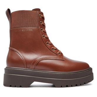 Tommy Hilfiger Schn&uuml;rstiefeletten Tommy Hilfiger FW0FW08440 Braun