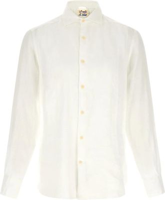 MC2 Saint Barth Homme, Chemises, Blanc, Taille: M Pamplona Linen Shirt