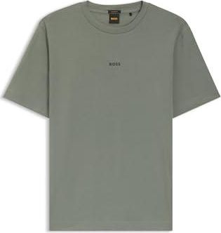 BOSS Hommes TChup T-Shirt en Coton Stretch avec Logo Contrastant
