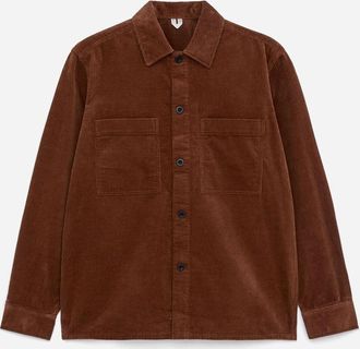 Arket Overshirt Aus Cord -Braun