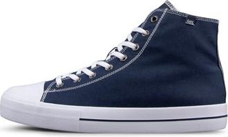 Lugz Homme Stagger Hi Fashion Sneaker Basket, Bleu Marine et Blanc, 44.5 EU