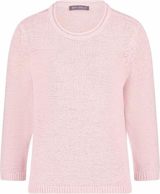 Betty Barclay Strickpullover mit Rundhalsausschnitt - - Knitwear - Damen - Rosa - 2XL