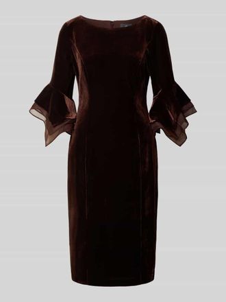 Adrianna Papell Abendkleid aus Samt mit Rundhalsausschnitt