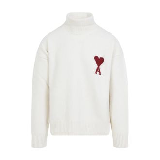 Ami De Coeur Trichterkragenpullover - - Knitwear - Herren - Wei&szlig; - S