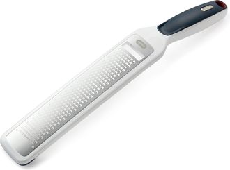 Zyliss E900033 Smooth Glide Rasp Käsereibe, Kunststoff/Edelstahl, Weiß/Grau, Feinreibe für Zitronen, Käse, Muskat, Schokolade und mehr, besonders scharfe Uni