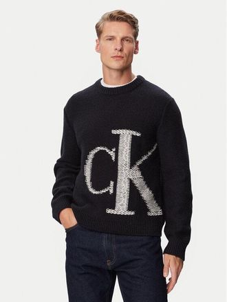 Calvin Klein Jeans Pullover LV04RH311G Schwarz Regular Fit
