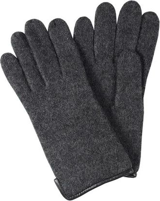 Roeckl Herren Handschuhe grau Schur-Wolle meliert
