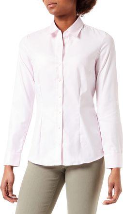 Seidensticker Damen Bluse - Hemdbluse - Kelchkragenbluse - Klassisch - Elegant - Bügelleicht - Slim Fit - Kurzarm - Uni - 100% Baumwolle