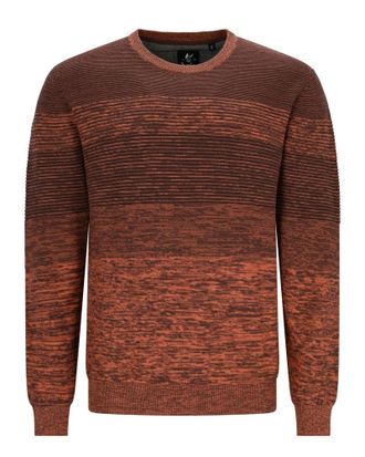 Hajo Jacquardpullover mit Rundhals in Reliefstruktur