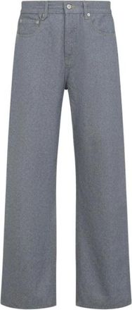 Jacquemus Homme, Jeans, Bleu, Taille: W31 Pantalon en denim &agrave; jambes larges