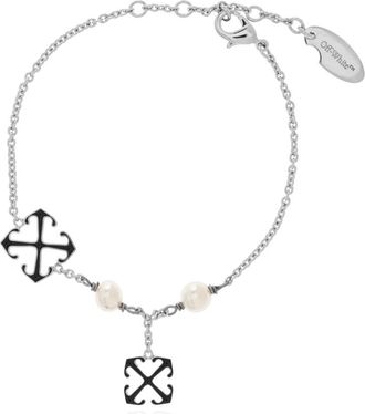 Off-white Armband mit Kunstperle - - Accessories - Damen - Grau - ONE SIZE