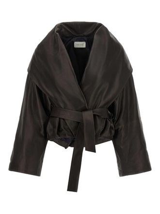 Magda Butrym Lederjacke - Braun