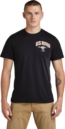 G-Star Herren Skeleton Dog Chest Graphic Slim T-Shirt, Schwarz (dk Black D24424-C372-6484), XS