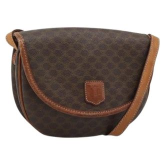 Celine Pre-owned Vintage Canvas Shoulder Bag - Femme - Pre-owned - Brun - Taille: ONE Size
