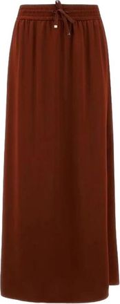 Herno Unifarbener langer Rock mit Kordelzug - - Skirts - Damen - Braun - XL