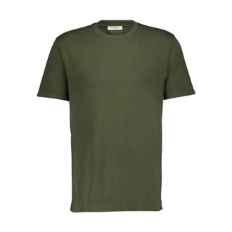 Boglioli Gr&uuml;nes Baumwoll-Crew-Neck-T-Shirt - - Tops - Herren - Gr&uuml;n - S