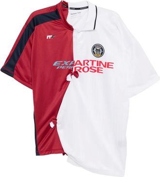 Martine Rose polo à logo imprimé - Blanc