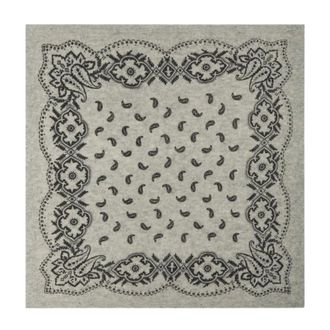Neo Noir Adelina Paisley Knit Scarf - Femme - Accessoires - Gris - Taille: ONE Size
