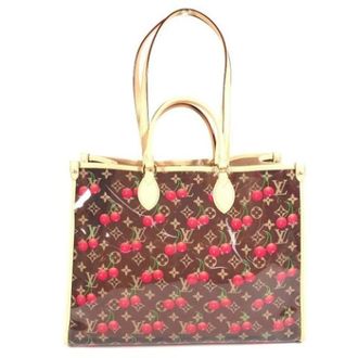 Louis Vuitton Sac cabas vintage en toile Pre-owned - Femme - Pre-owned - Rouge - Taille: ONE Size