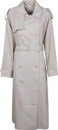 Frankie Shop Femme, Manteaux, Beige, Taille: 34 FR Veyron Fluid Twill Trench Coat