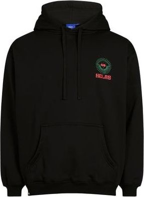 H&eacute;las. Sweatshirt imprim&eacute; en coton m&eacute;lang&eacute;