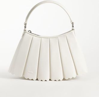 Lacoste Lenglen Schultertasche in Cremewei&szlig;