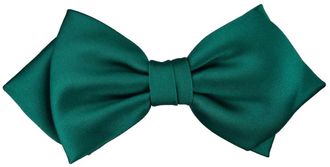 TigerTie vorgebundene Spitzfliege Schleife in petrolgrün Einfarbig Uni + Geschenkbox