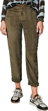 Comma CI Damen Hose lang Freizeithose, 7971 Khaki, 38