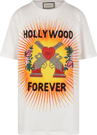 Gucci Hollywood Forever T-Shirt - Wei&szlig;