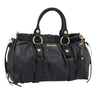 Miu Miu Sac &agrave; main Pre-owned - Femme - Pre-owned - Noir - Taille: ONE Size