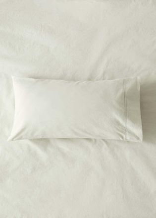 Mango Taie doreiller berceau coton lav&eacute; double surpiq&ucirc;re 30x50 cm vert for&ecirc;t - Home - 30x50cm - MANGO HOME