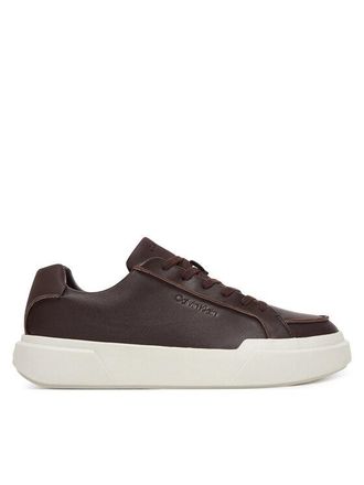 Calvin Klein Sneakers Chunky Cupsole Lace Up Lth Pinch YM0YM01454 Dunkelrot