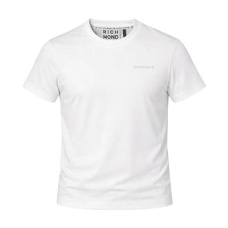 John Richmond Homme, Tops, Blanc, Taille: XL T-Shirt