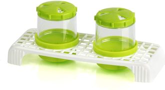 Kimmel Gewürzstreuer Gewürzstreuerset Salzstreuer Pfefferstreuer, Kunststoff, Grün, Klein, 21-000-0557, Limone