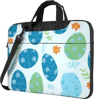Generic Sac pour ordinateur portable de 15,6 avec bandouli&egrave;re - Housse de protection antichoc pour ordinateur portable de P&acirc;ques - Pour homme et femme - Motif