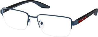 Prada PS 51SV Cadres Optiques, Bleu/Transparent, 54 mm