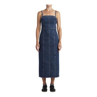 Levi's Femme, Robes, Bleu, Taille: 40 FR Seamed Bustier Dress