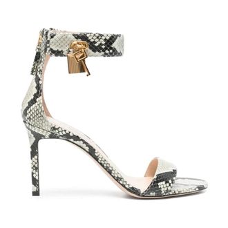 Tom Ford Femme, Chaussures, Gris, Taille: 38 EU Sandales Cadenas