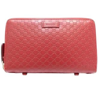 Gucci Pre-owned Leder Geldb&ouml;rse - - Pre-owned - Damen - Rot - ONE SIZE