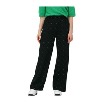 Gestuz Weites Bein Schwarze Hose Hannie - - Trousers - Damen - Schwarzk - M