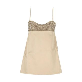 Retrof&ecirc;te Damen, Kleider, Beige, SGr&ouml;&szlig;e