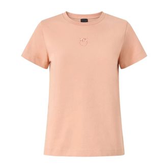 Pinko Bussolotto T-Shirt Jersey Patc - - Tops - Damen - Rosa - L