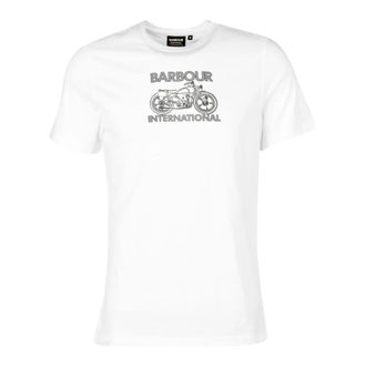 Barbour T-Shirt mit Grafikprint - - Tops - Herren - Wei&szlig; - XL