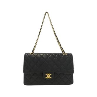 Chanel Pre-owned Lammfell Umh&auml;ngetasche - - Pre-owned - Damen - Schwarzk - ONE SIZE
