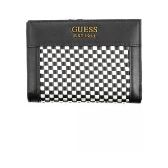Guess Elegante Schwarze Geldb&ouml;rse mit Kontrastdetails - - Accessories - Damen - Schwarzk - ONE SIZE