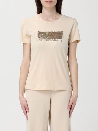 Emporio Armani T-Shirt EA7 Damen Farbe Beige